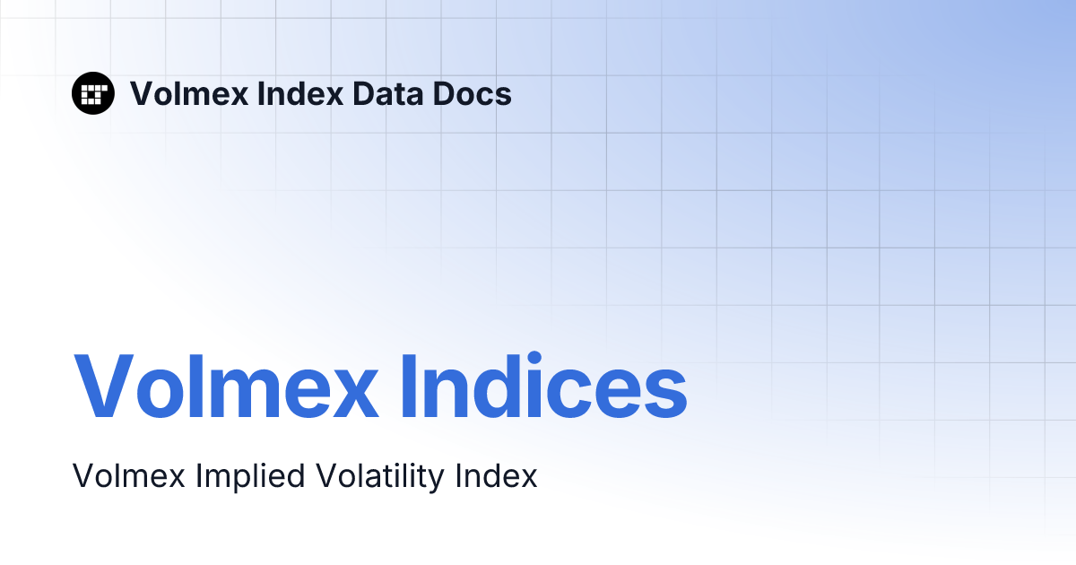 Volmex Indices | Volmex Index Data Docs